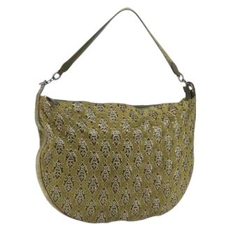Ferragamo Sac bandouli&egrave;re en daim Pre-owned - Femme - Pre-owned - Vert - Taille: ONE Size