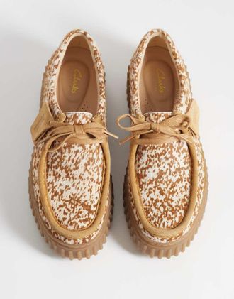 Clarks Torhill Bee Schuhe mit Animal-Print-Mehrfarbig