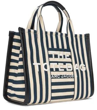 Marc Jacobs Striped Canvas Tote Bag - Navy