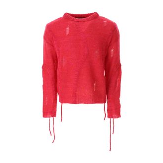 Andersson Bell Colbine Rundhals-Pullover - - Knitwear - Herren - Rot - M