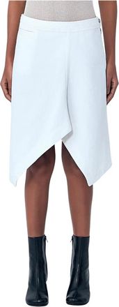 Christophe Lemaire Femme, Jupes, Blanc, Taille: 38 FR Jupe asym&eacute;trique en denim