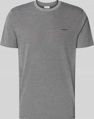 GANT T-Shirt mit Rundhalsausschnitt und Label-Stitching