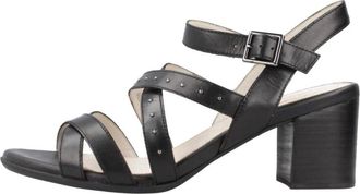 Stonefly Stonefly, Femme, Chaussures, Noir, Taille: 38 EU Élégantes sandales à talons hauts cloutés