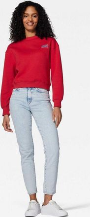 Mavi Rundhalspullover LOGO SHORT SWEATSHIRT Cropped Sweatshirt mit Mavi Logo