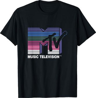 Giesswein Pastellfarben Farbverlauf MTV-Logo T-Shirt