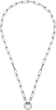Leonardo LEONARDO JEWELS BY JEWELS BY Halskette Clip & Mix Estrella - Paperclip-Kette aus silberbenem Edelstahl - aus ovalen Ketten-Gliedern im Chunky-Look - 4
