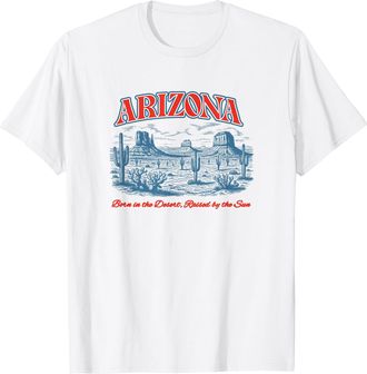 Retro Arizona Vintage W&uuml;stenkaktus T-Shirt