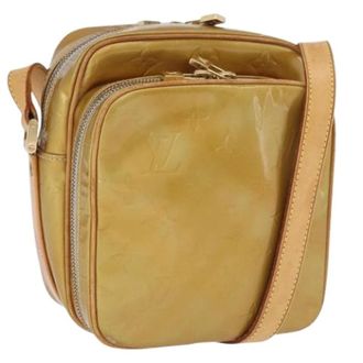 Louis Vuitton Sac bandouli&egrave;re vintage en cuir verni doccasion - Femme - Pre-owned - Jaune - Taille: ONE Size