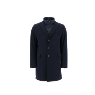 Herno Blauer Mantel - - Coats - Herren - Blau - 2XL
