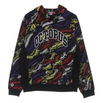 Octopus Schwarzer Leichter Kapuzenpullover Deco - - Sweatshirts & Hoodies - Herren - Mehrfarbig - S