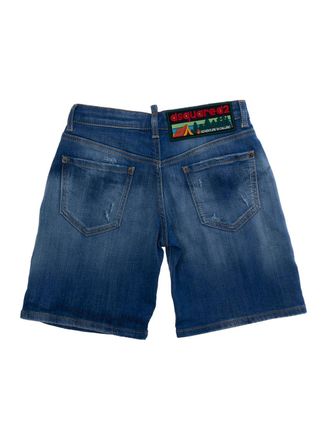 Dsquared2 Boys Shorts, Denim Blue Cotton