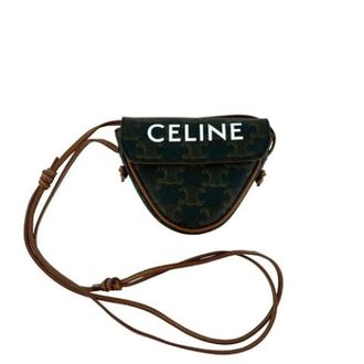 Celine Pre-owned Pochette Vintage Sac Bandouli&egrave;re - Femme - Pre-owned - Brun - Taille: ONE Size