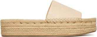 Calvin Klein Espadrilles Flatf Espa Mule Lth Mg HW0HW03027 Beige