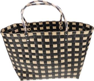 Yardwe Sac Cabas Femme Tressé Main Panier Paille Tressée à Forte Capacité pour Plage Marché et Shopping Quotidien