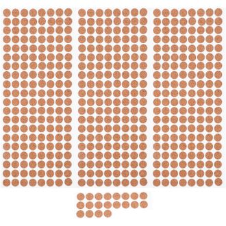DOITOOL 500 Selbstklebende Korkpads: 15 mm rutschfeste Korkmatten - runde Noppen und Flache Kreise f&uuml;r K&uuml;chenm&ouml;bel, Schr&auml;nke und Esszimmer zur Ger&auml;uschd&auml;mpfun