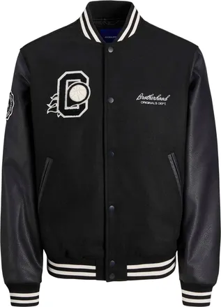 Jack & Jones Jack And Jones - Bomberjacke f&uuml;r Herren, Basketball (Schwarz)
