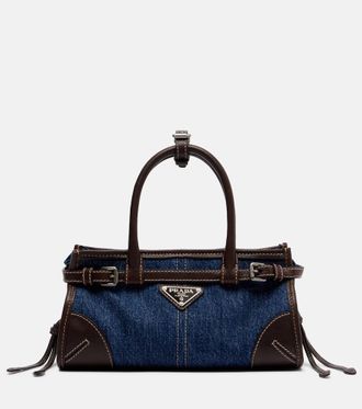 Prada Sac &agrave; main Prada Bonnie Small en denim