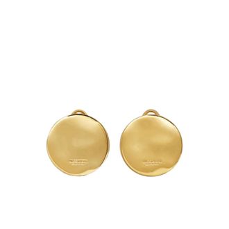 Jil Sander unisex, Accessoires, Jaune, Taille: ONE Size Boucles doreilles clous forme ronde