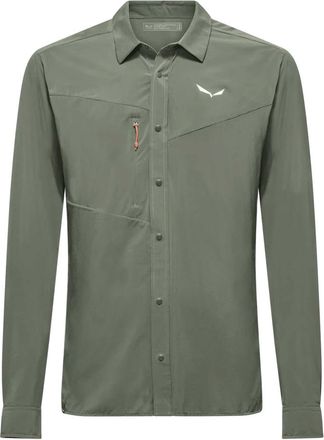 Salewa Homme, Chemises, Vert, Taille: 2XL Puez L/S Shirt