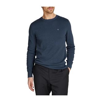 Calvin Klein Maglia in Piqu&eacute; - - Knitwear - Herren - Blau - XS