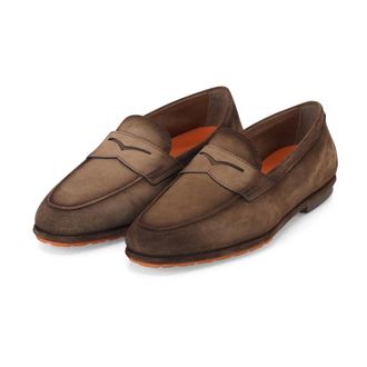 Santoni Herren, Schuhe, Braun, 40 1/2 EUGr&ouml;&szlig;e