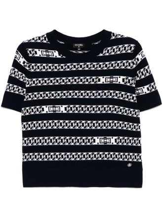 Chanel pull à manches courtes (2017) - Bleu