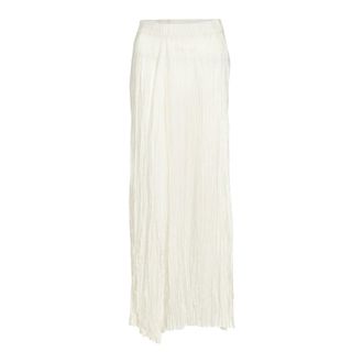 P.A.R.O.S.H. P.a.r.o.s.h., Femme, Jupes, Blanc, Taille: 38 FR Jupe Maxi &agrave; Taille &Eacute;lastiqu&eacute;e