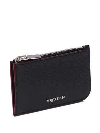 Alexander McQueen Leather Card Case - Black