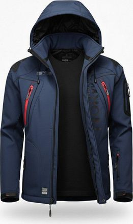 Geographical Norway Softshelljacke Herren Herbst Winter Jacke Softshell Jacke Outdoor &Uuml;bergangsjacke (1-St) Mit Kaputze 3XL Bis 7XL