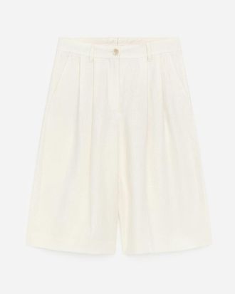 Arket Elegante Leinenshorts -Wei&szlig;