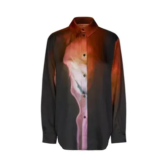 Stine Goya Oversized Hemd mit Rosenmuster - - Blouses & Shirts - Damen - Schwarzk - L