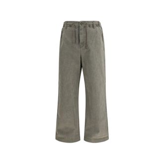 Golden Goose Homme, Pantalons, Vert, Taille: XS Denim Drawstring Pants