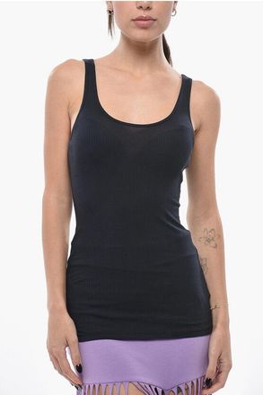 James Perse STANDARD Cotton Blend Ribbed Tank Top size L