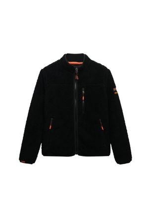 Superdry Damen Outdoor Sherpa-Fleecejacke Schwarz/Schwarz 40