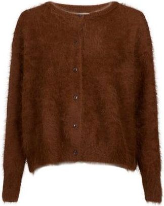 Bellerose Cardigan DATHAN62 K1014U droit col rond en laine m&eacute;lang&eacute;e