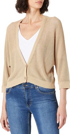 Esprit Collection Damen Strickjacke 041eo1i308, 285/Sand, XL