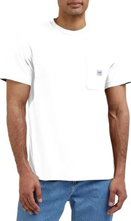 Lee T-Shirt Ww Pocket pour Homme, Ecru, XXL