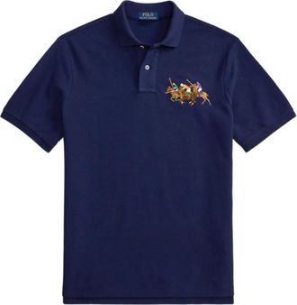 Polo Ralph Lauren Homme, Tops, Bleu, Taille: S Pony Logo Polo