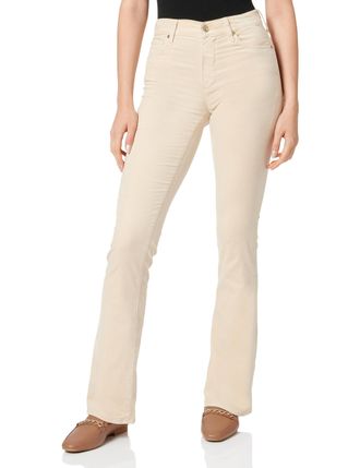7 For All Mankind Bootcut Velvet Tapioca