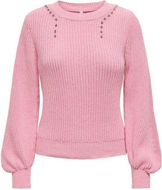 Only Rundhalspullover ONLTAYLOR LIFE LS O-NECK BLING KNT