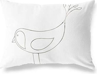 Bonamaison Le Jardin du Lin Kissen Zierkissenbezug Kissenbezug, Weich Bequem, Für Zuhause Autos Büro Sofa Wohnzimmer Couch Schlafzimmer Dekor, 43x43 Cm - Entworf