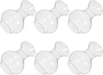 SOLUSTRE 6 St&uuml;ck Kleine Durchsichtige Kunststoff Blumenvase aus Transparentem Pet f&uuml;r Tischdekoration mit 500ml Fassungsverm&ouml;gen Leichte Moderne Dekovase