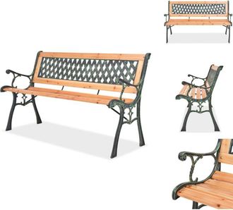 vidaXL Gartenbank 122 cm Holz - Gartenbank - Holzm&ouml;bel - Sitzgelegenheit - Outdoor M&ouml;bel - Terrassenzubeh&ouml;r