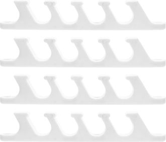 BESPORTBLE Housoutil 4 St&uuml;ck Verstellbare F&uuml;nf Zahn R&uuml;ckenlehnen Halterungen aus Witterungsbest&auml;ndigem Kunststoff 5 Fach Verstellbar Kompakt und Leicht f&uuml;r Garte