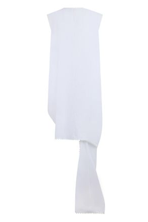 Jacquemus Womens Long Dress Bolversin White Cotton