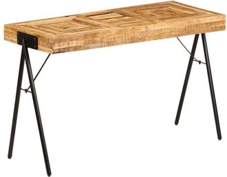vidaXL Schreibtisch Massivholz Mango 118 x 50 x 75 cm Vidaxl