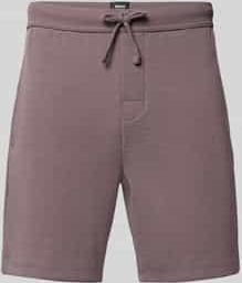 HUGO BOSS Regular Fit Sweatshorts aus Baumwoll-Mix Modell WAFFLE SHORTS