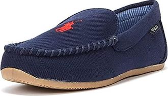 Ralph Lauren Ralph Lauren Declan Twill Mens Navy/Red Slippers-UK 11 / EU 45