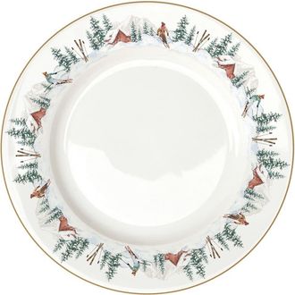 Easy Life Speiseteller Chalet Winterh&uuml;tte D. 27cm Porzellan
