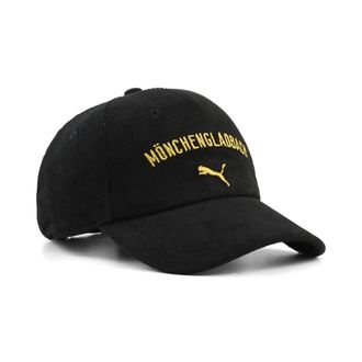 Puma Casquette en velours c&ocirc;tel&eacute; FtblCulture Borussia M&ouml;nchengladbach, Accessoires, Noir, OSFA